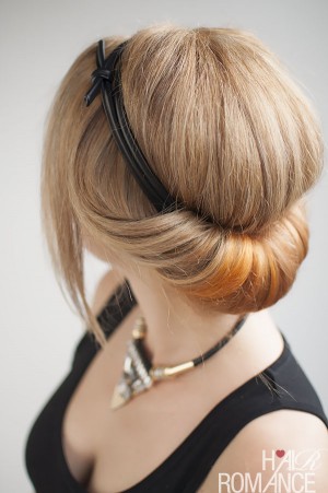 How to do a chic rolled updo - Hair Romance