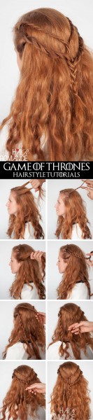 Game of Thrones Hairstyles - Cersei Lannister rope braid hairstyle ...